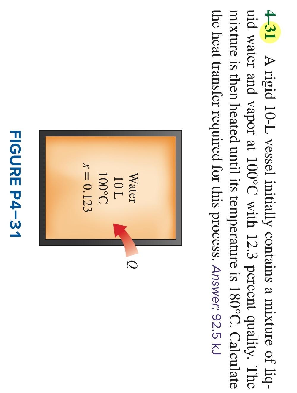 Solved 4–31 A rigid 10-L vessel initially contains a mixture | Chegg.com