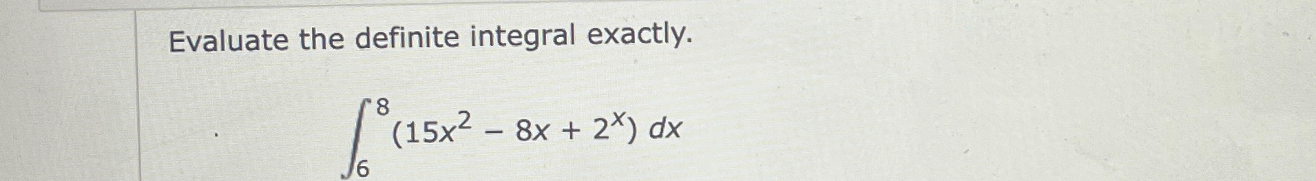 Solved Evaluate the definite integral | Chegg.com