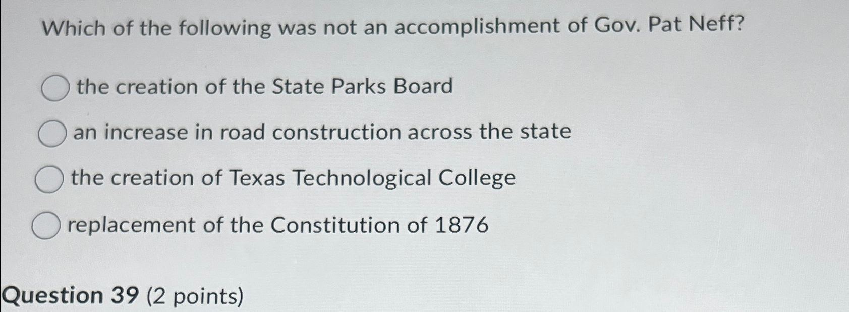 Solved Which of the following was not an accomplishment of | Chegg.com