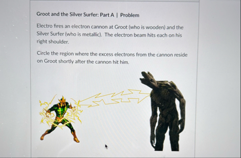 Solved Groot and the Silver Surfer: Part A | ﻿ProblemElectro | Chegg.com