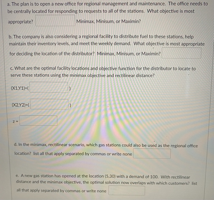 Question 1 1. Consider following gas station | Chegg.com