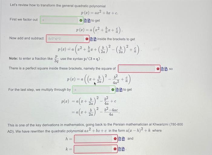 Solved am Let's review how to transform the general | Chegg.com
