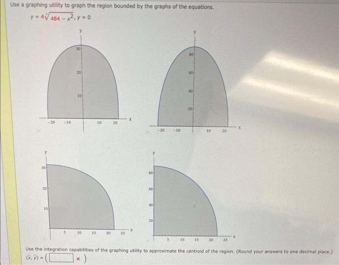 Solved Use a graphing utility to graph the region bounded by | Chegg.com