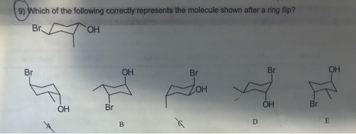 Solved 9) Which of the following correctly represents the | Chegg.com