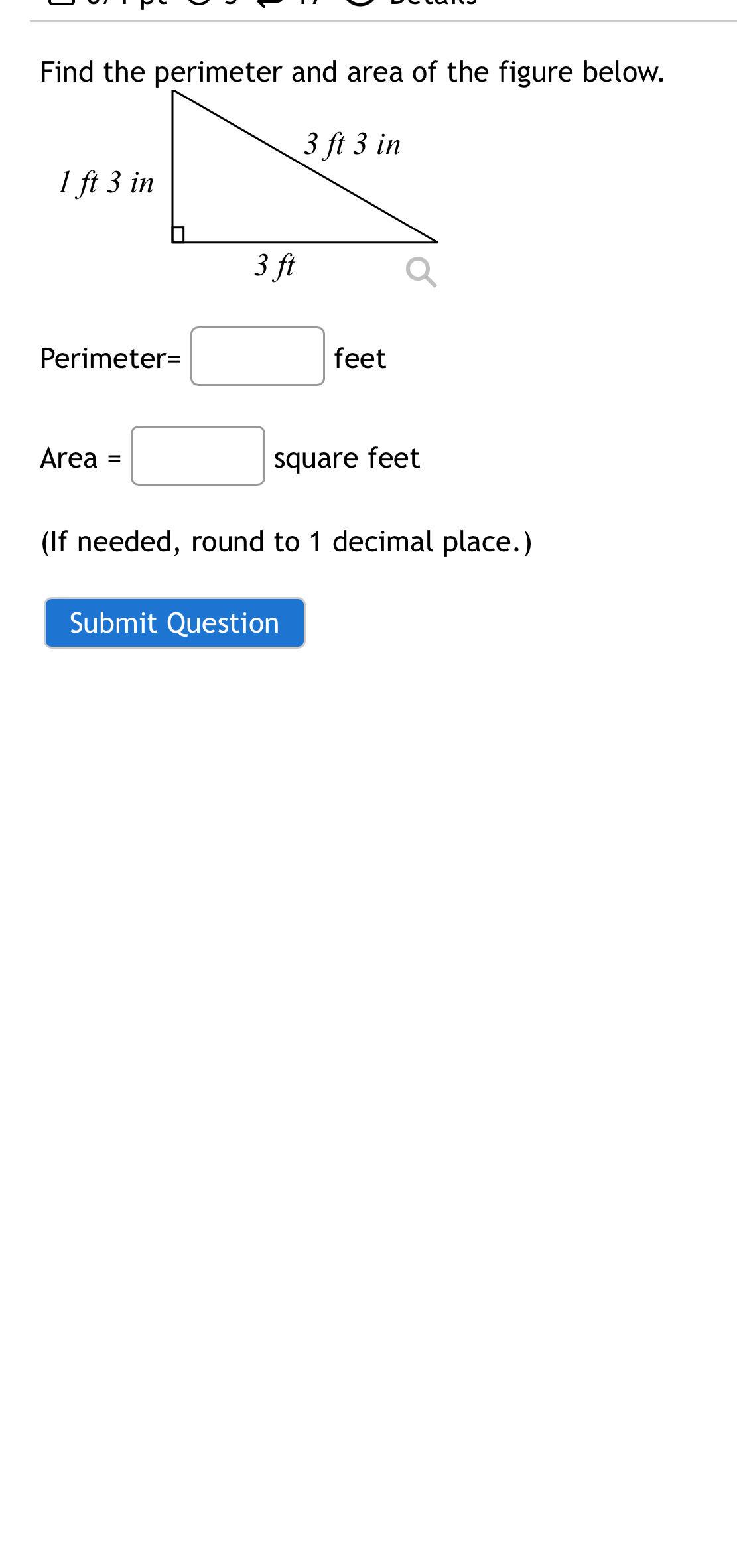 Solved Find the perimeter and area of the figure | Chegg.com