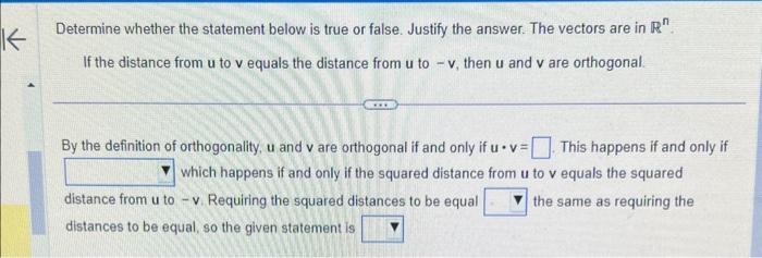 Solved Determine whether the statement below is true or | Chegg.com
