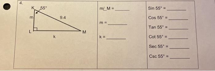 Solved solve each right triangle. Final missing side links | Chegg.com