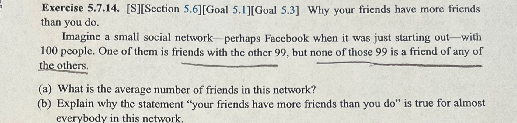 Solved Exercise 5.7.14. [S][Section 5.6][Goal 5.1][Goal 5.3] | Chegg.com