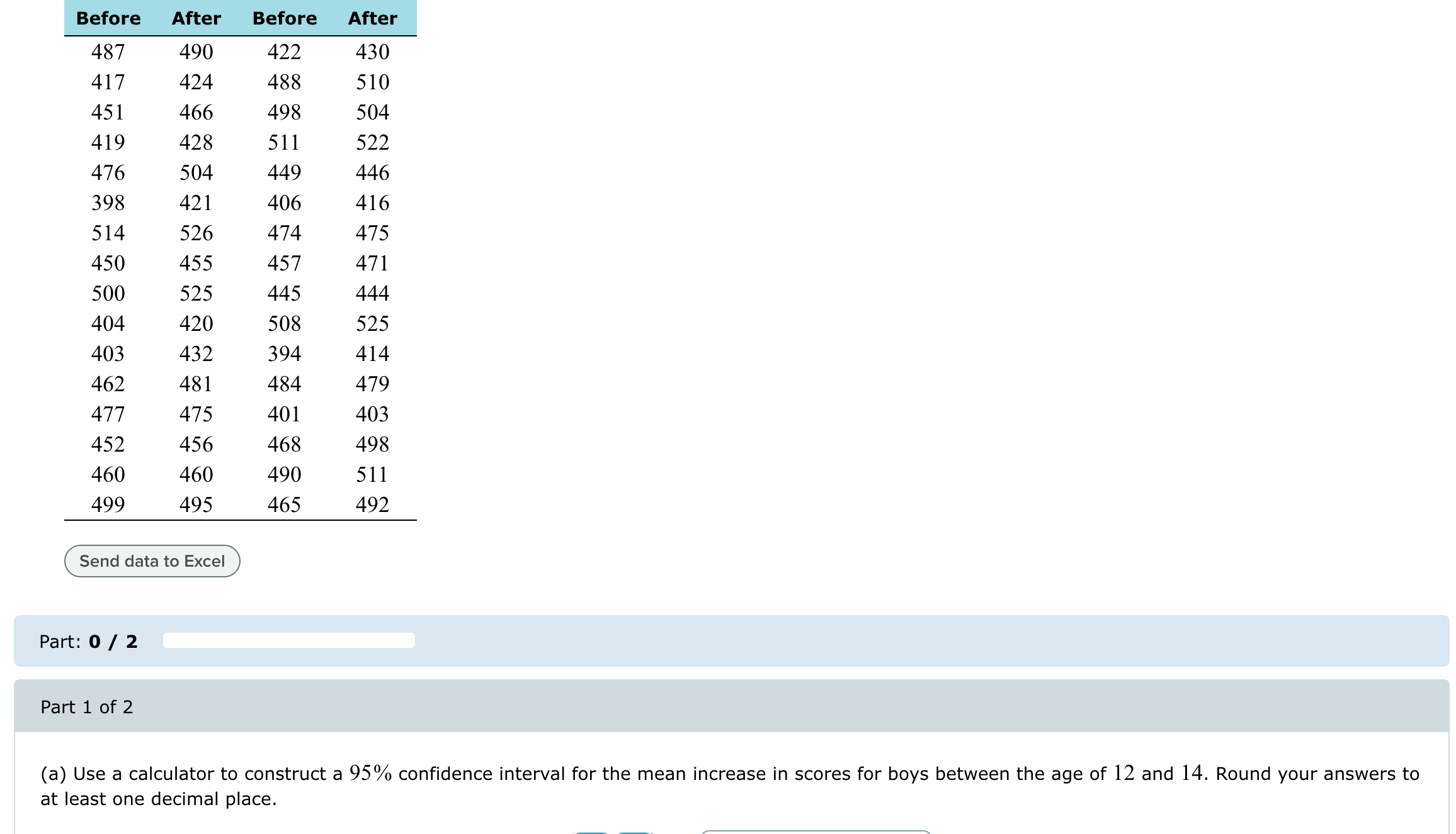 Solved Part: 02Part 1 ﻿of 2(a) ﻿Use a calculator to | Chegg.com