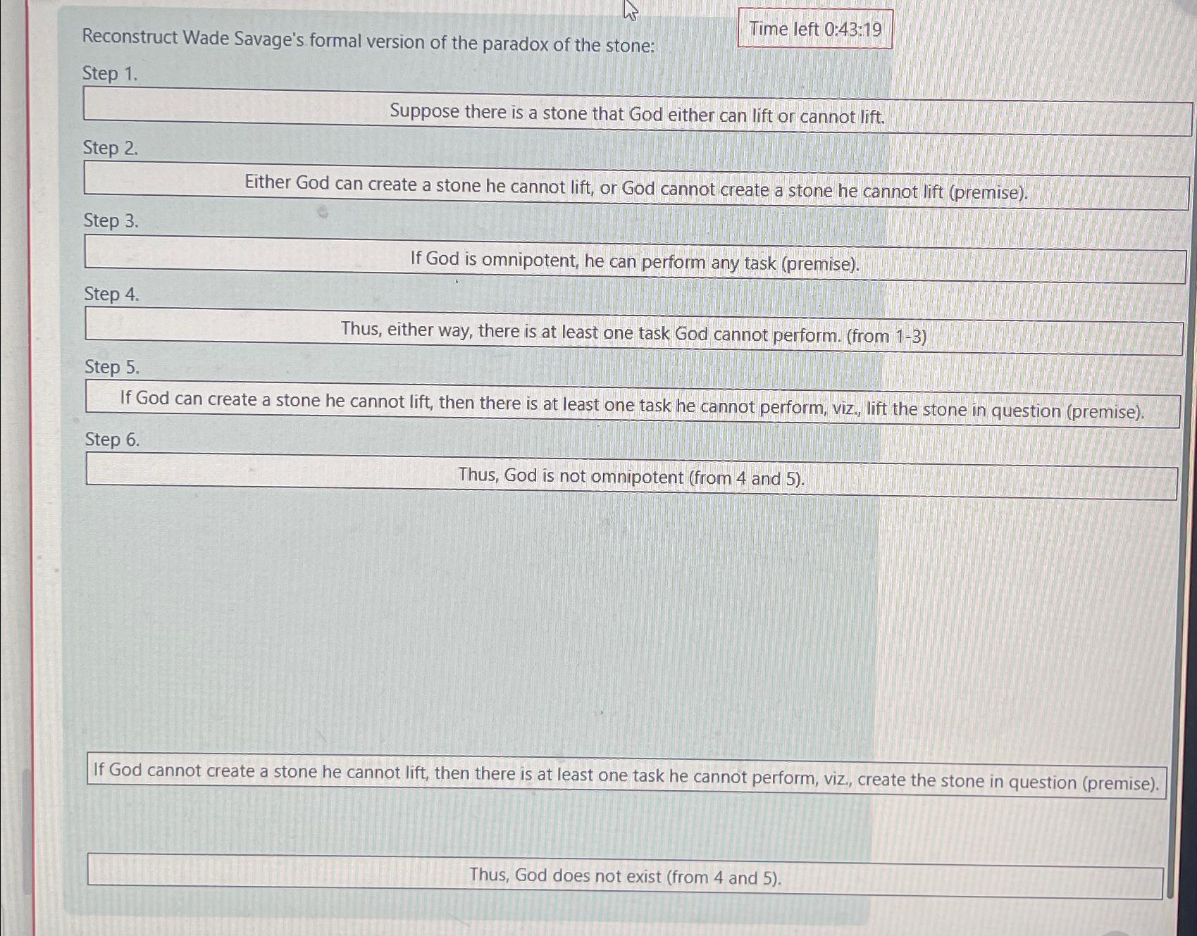 Solved Reconstruct Wade Savage's formal version of the | Chegg.com