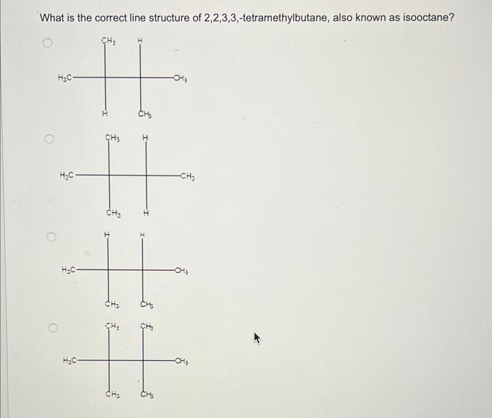 Solved What is the correct line structure of | Chegg.com