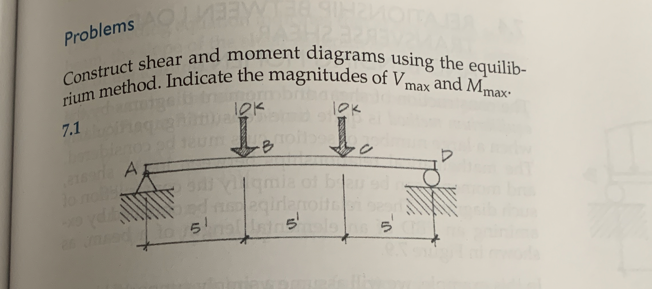 Solved problemsConstruct shear and moment diagrams using the | Chegg.com