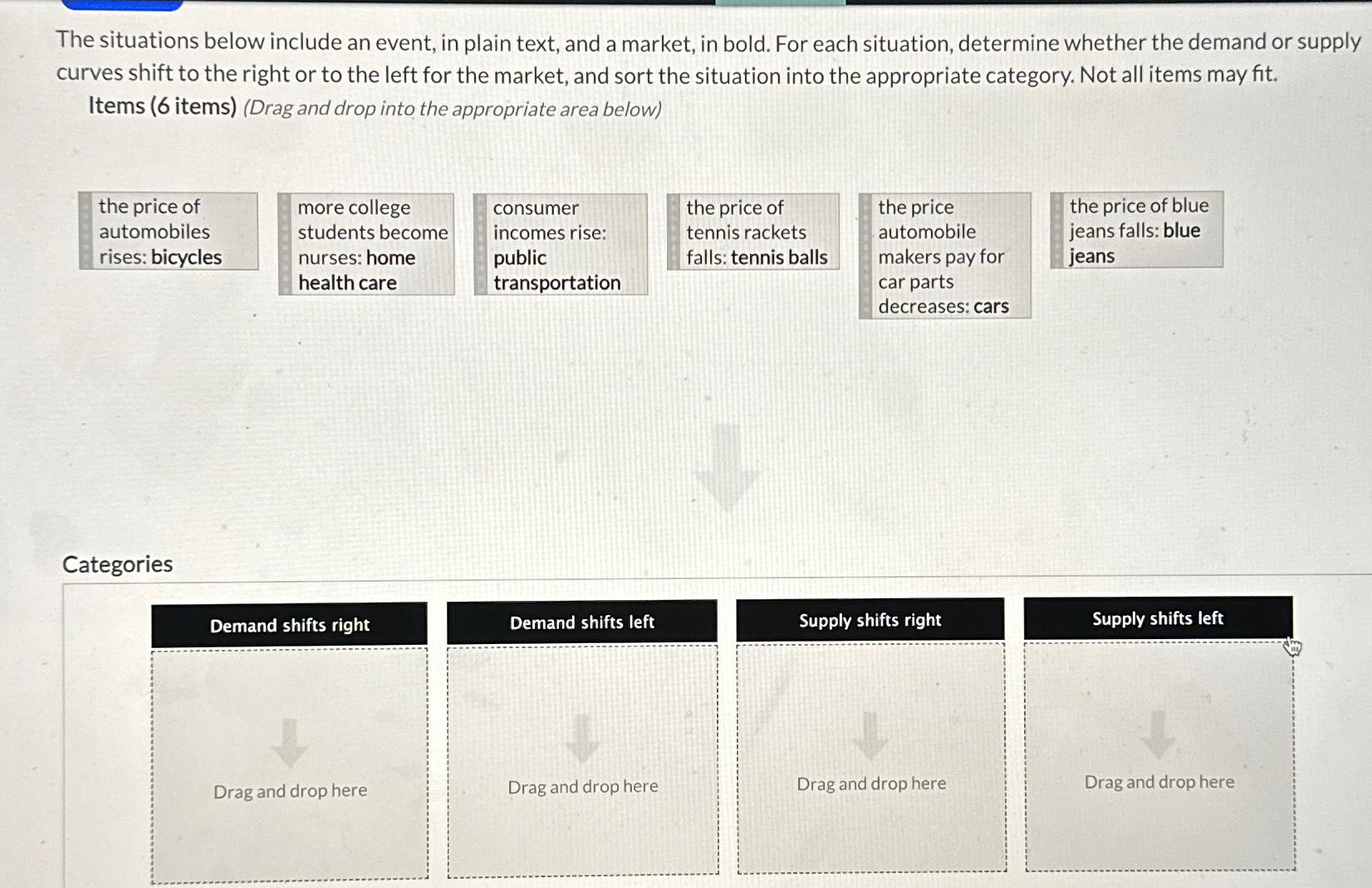 Solved The situations below include an event, in plain text, | Chegg.com