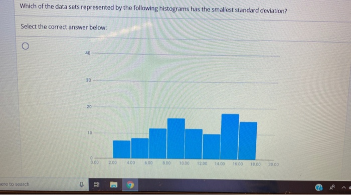 Solved Which of the data sets represented by the following | Chegg.com Solved Which of the data sets represented by the following | Chegg.com