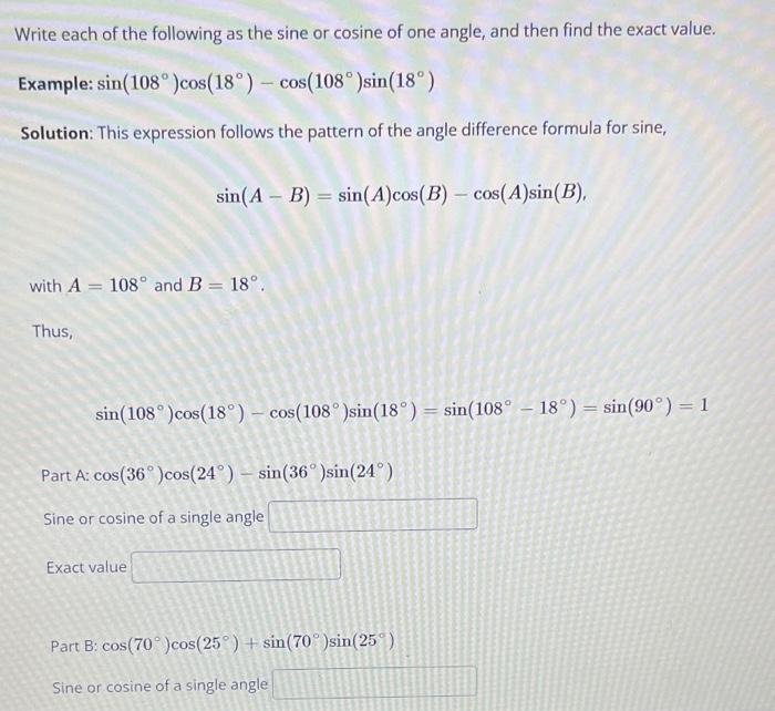 Solved Write each of the following as the sine or cosine of | Chegg.com