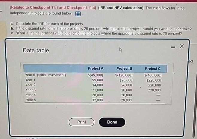 Solved (Related to Checkpoint 11.1 ﻿and Checkpoint | Chegg.com
