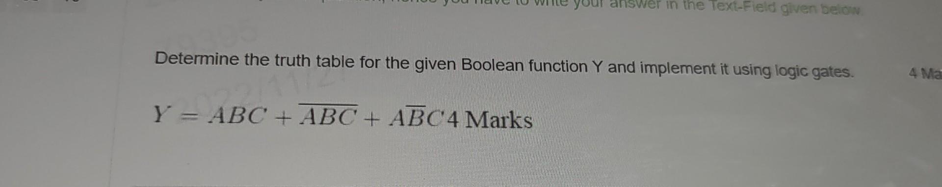 Solved Determine the truth table for the given Boolean | Chegg.com