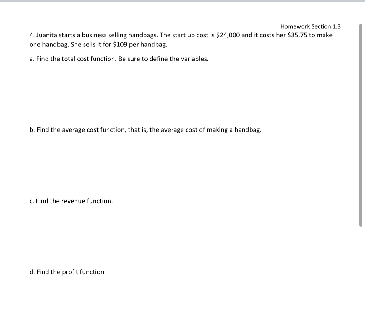 Solved Homework Section 1 34 ﻿juanita Starts A Business