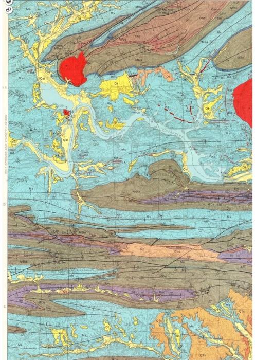 NAME: LAB SECTION: IV. EXERCISES Use the geologic map | Chegg.com