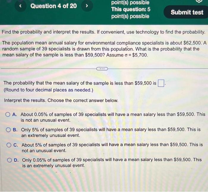 Solved Find the probability and interpret the results. If | Chegg.com