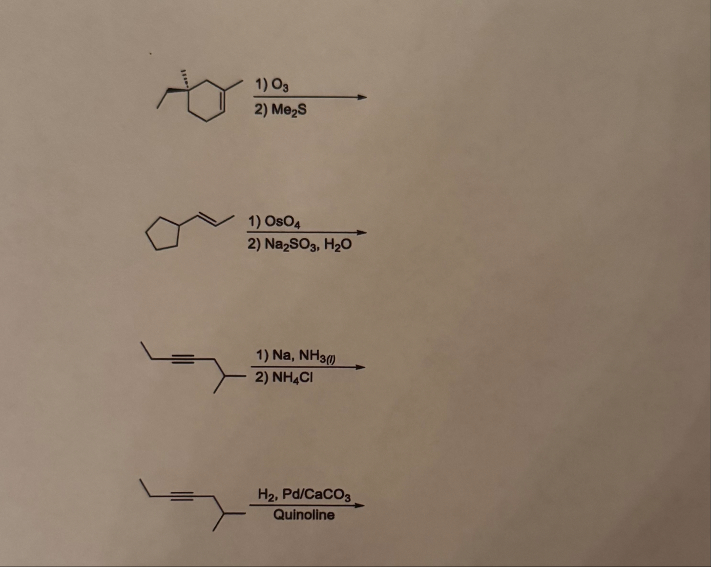 Solved Predict the major product(s) ﻿for each reaction | Chegg.com