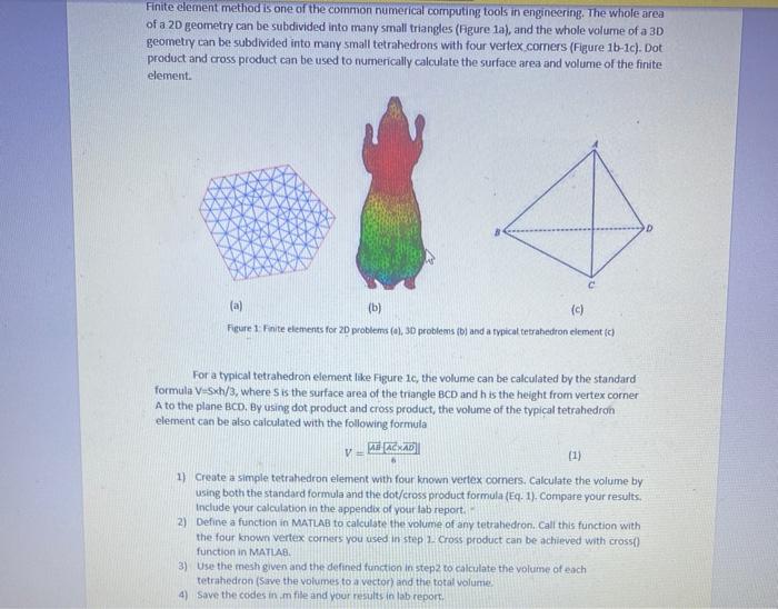 Finite element method is one of the common numerical | Chegg.com