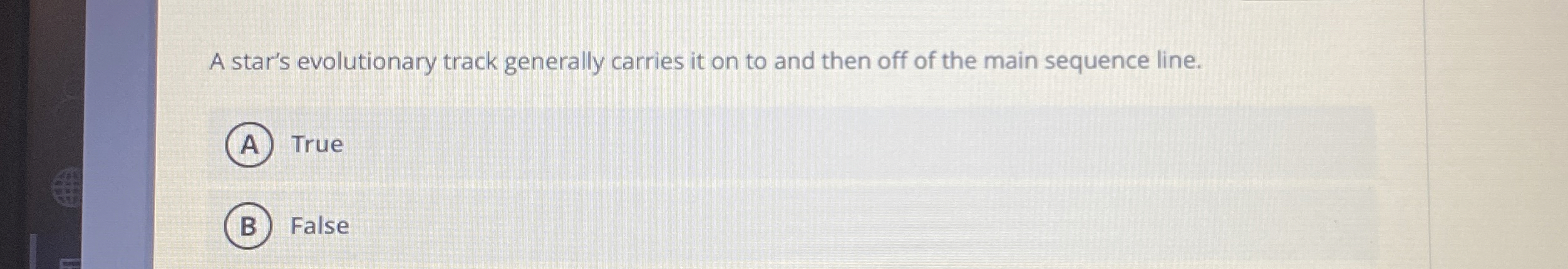 Solved A star's evolutionary track generally carries it on | Chegg.com