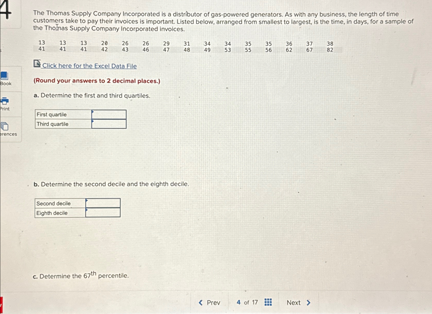 Solved The Thomas Supply Company Incorporated is a | Chegg.com