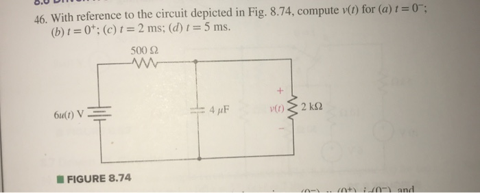 Solved 46. With reference to the circuit depicted in Fig. | Chegg.com