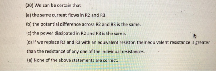 Solved Use Following Circuit Diagram To Answer Questions