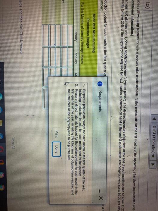 Solved » 9-25A (Similar to) Mont Vert Manufacturing produces | Chegg.com