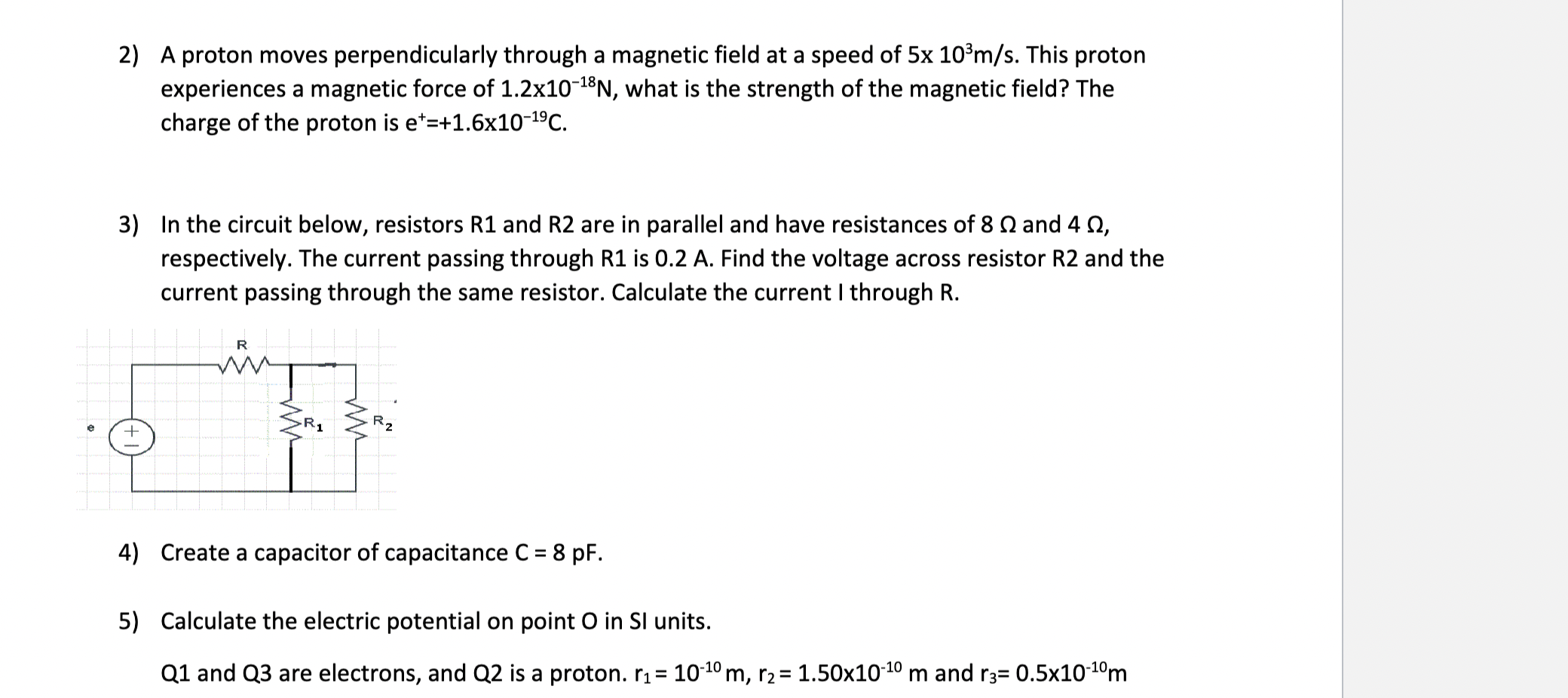 Solved Need help answering these physics questions | Chegg.com