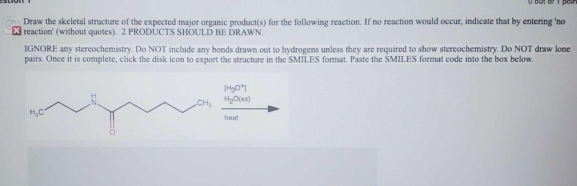 Solved Draw the skeletal structure of the expected major | Chegg.com
