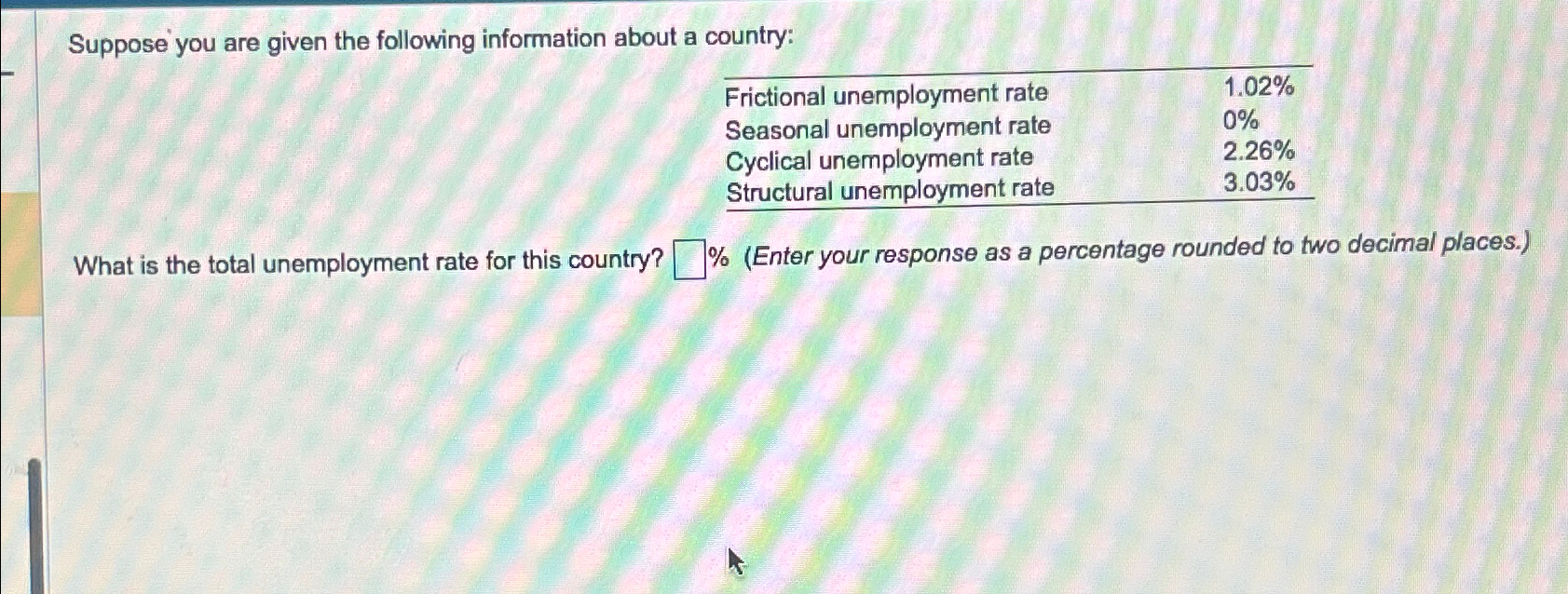 Solved Suppose you are given the following information about | Chegg.com