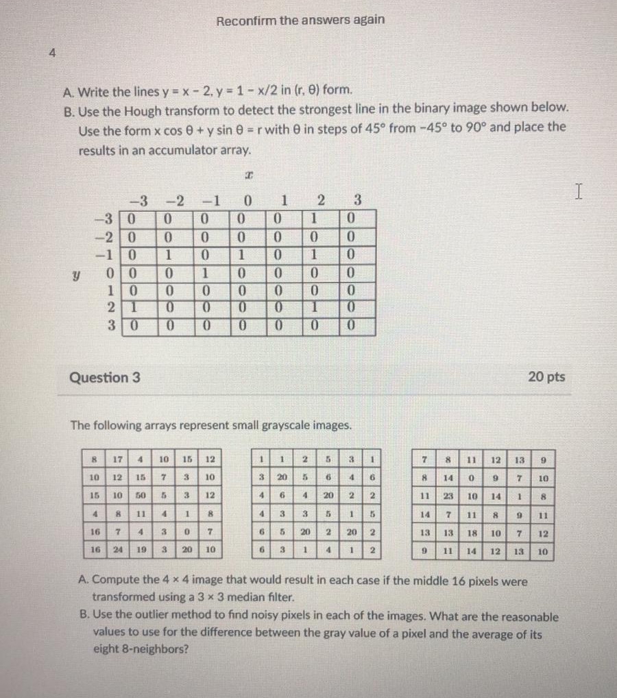 Solved Reconfirm the answers again4A. ﻿Write the lines | Chegg.com