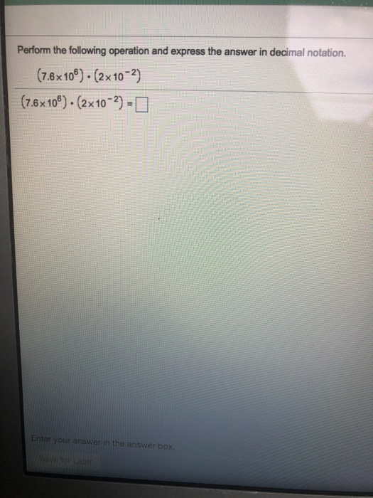 Solved Perform the following operation and express the | Chegg.com