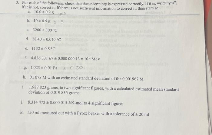 Solved 3. For each of the following, check that the | Chegg.com