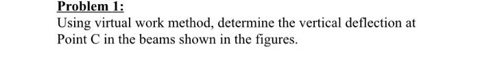 Solved Problem 1: Using virtual work method, determine the | Chegg.com