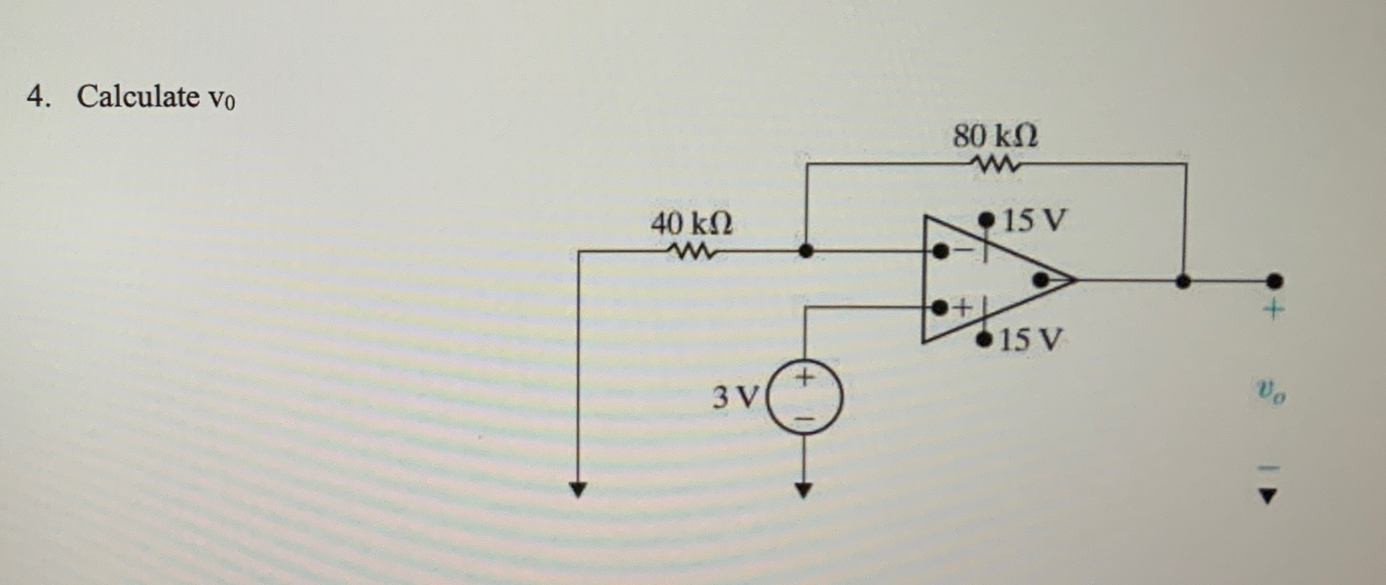 Solved Show how to calculate v0 ﻿if it is 9V. | Chegg.com