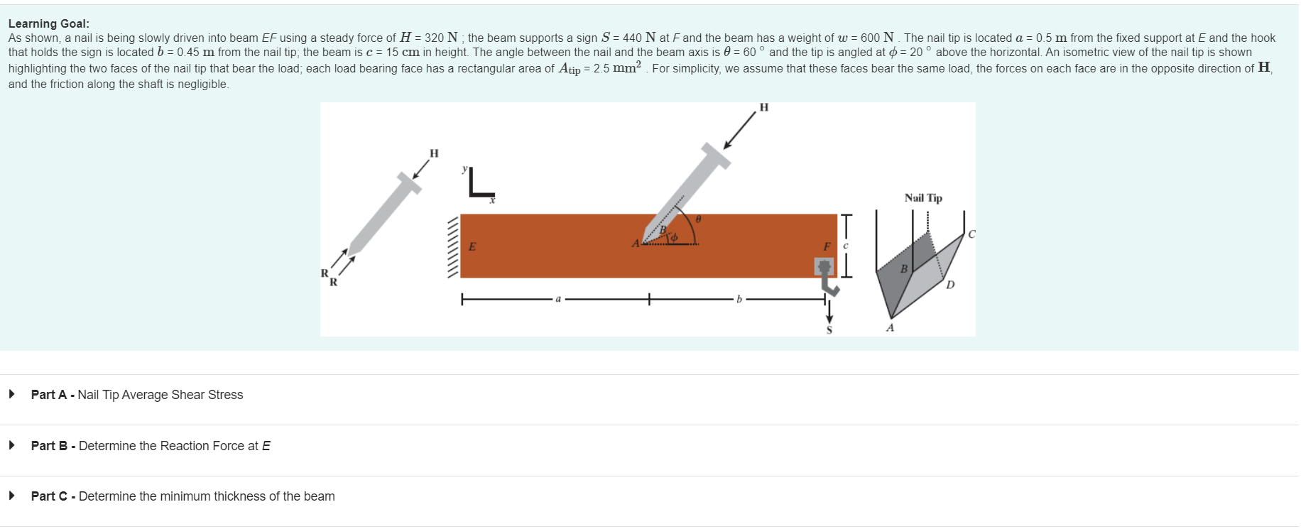 Solved Learning Goal: and the friction along the shaft is | Chegg.com