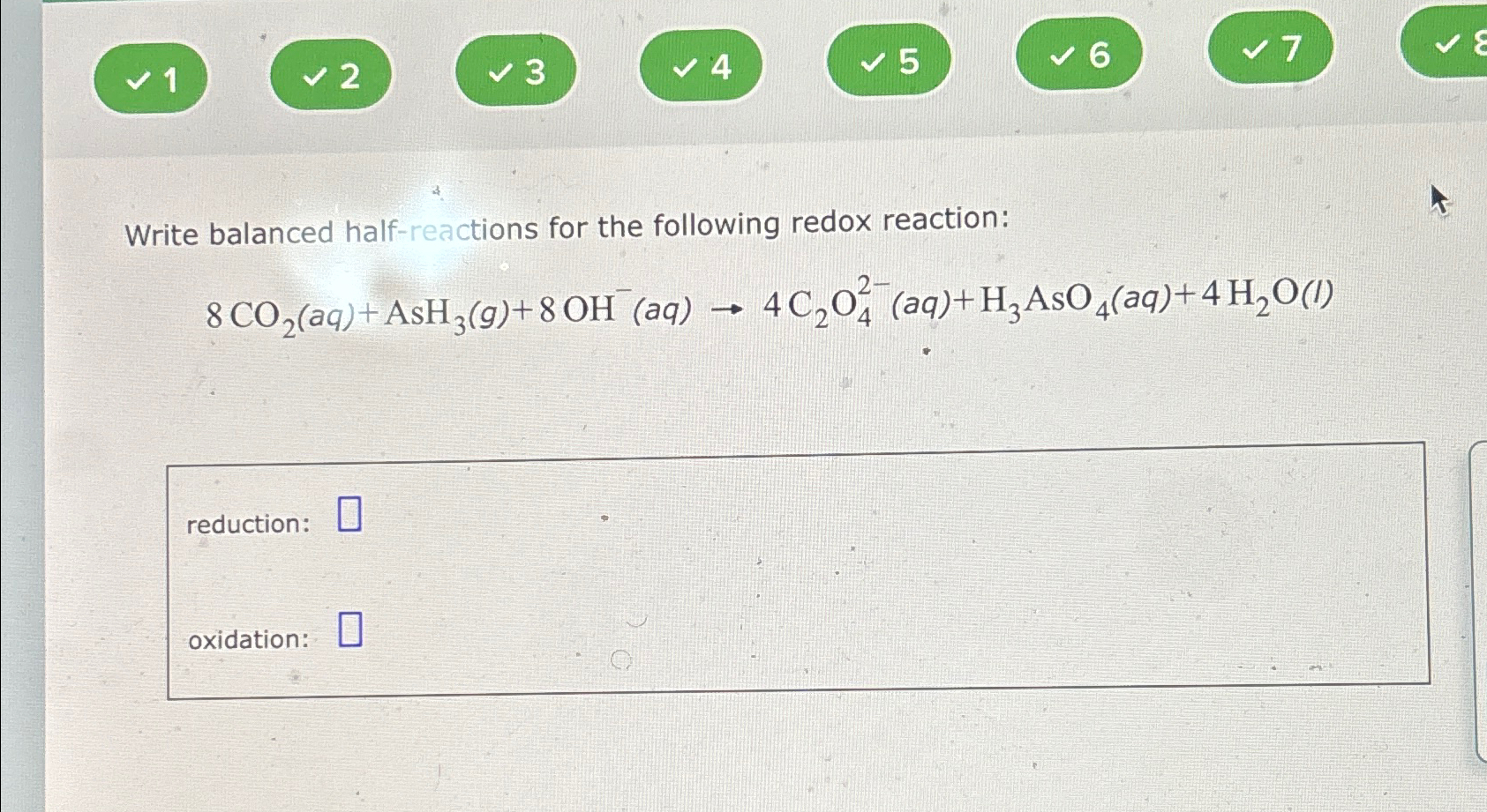 Solved 2 6Write balanced half-reactions for the following | Chegg.com