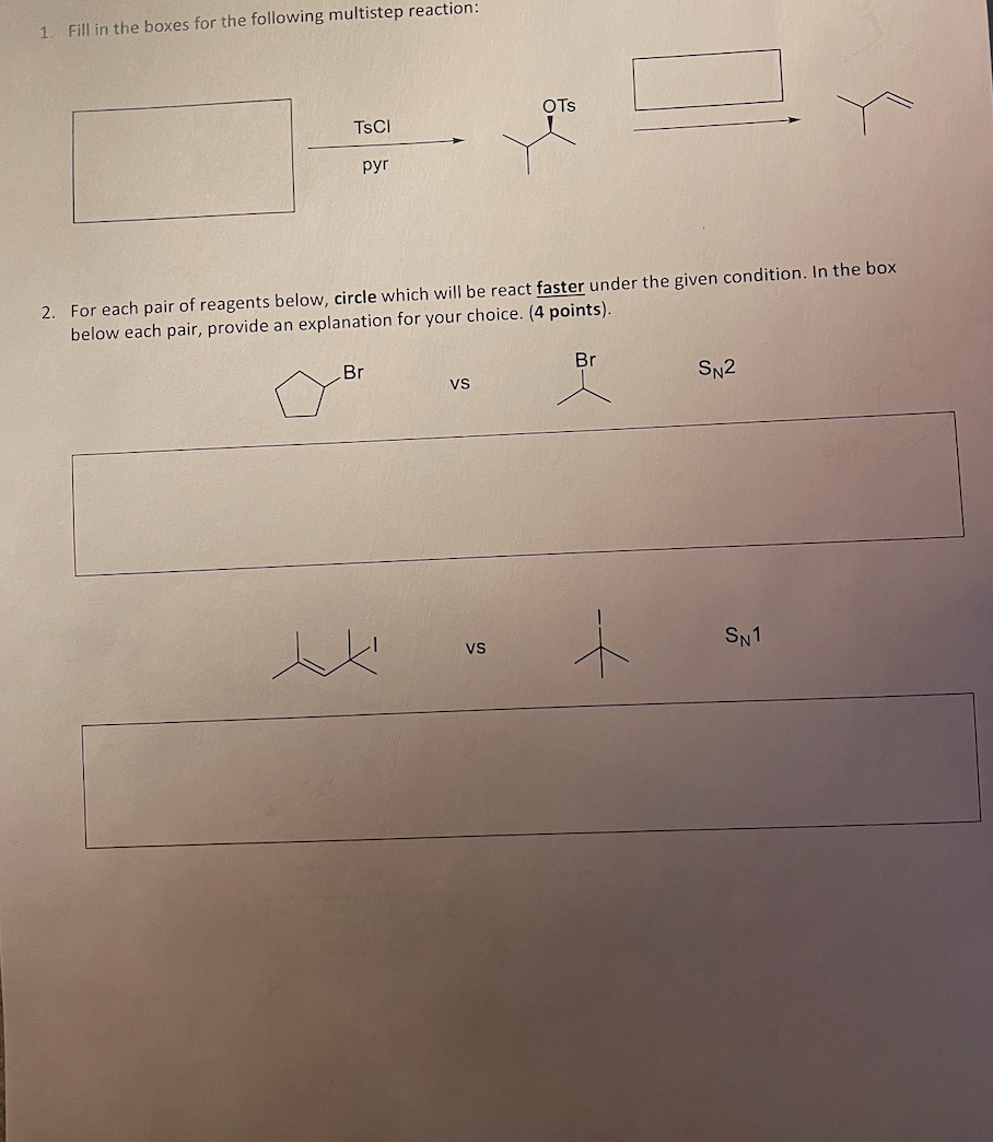 Solved Fill in the boxes for the following multistep | Chegg.com