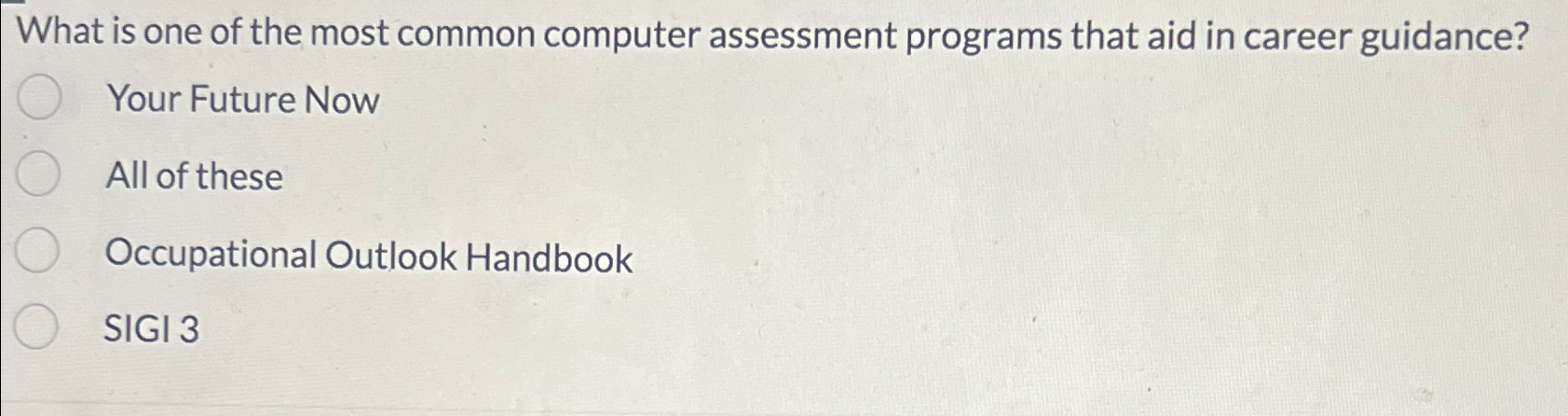 Solved What is one of the most common computer assessment | Chegg.com