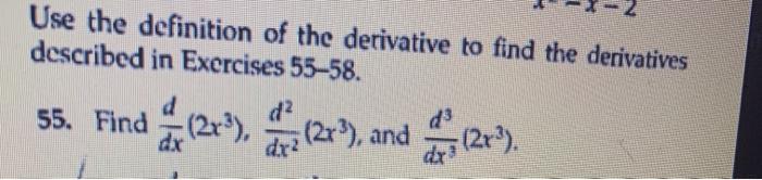 Solved pen with Use (a) the ho definition of the derivative | Chegg.com