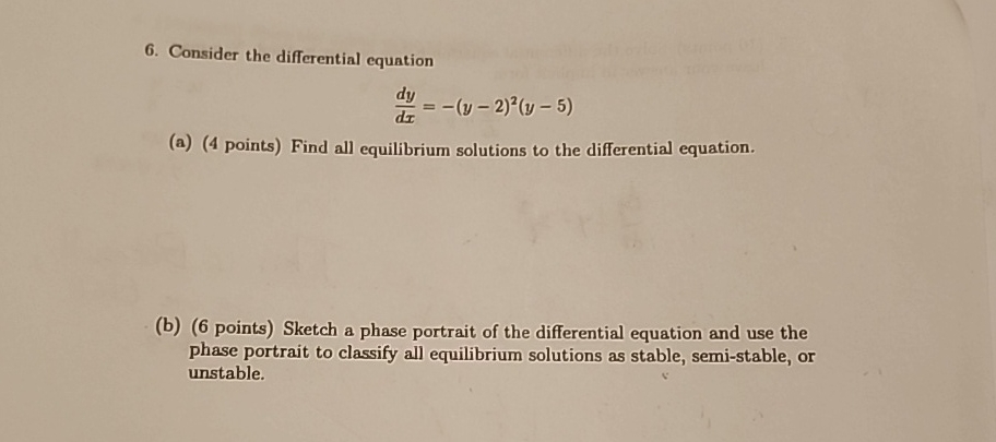 Solved Consider the differential | Chegg.com