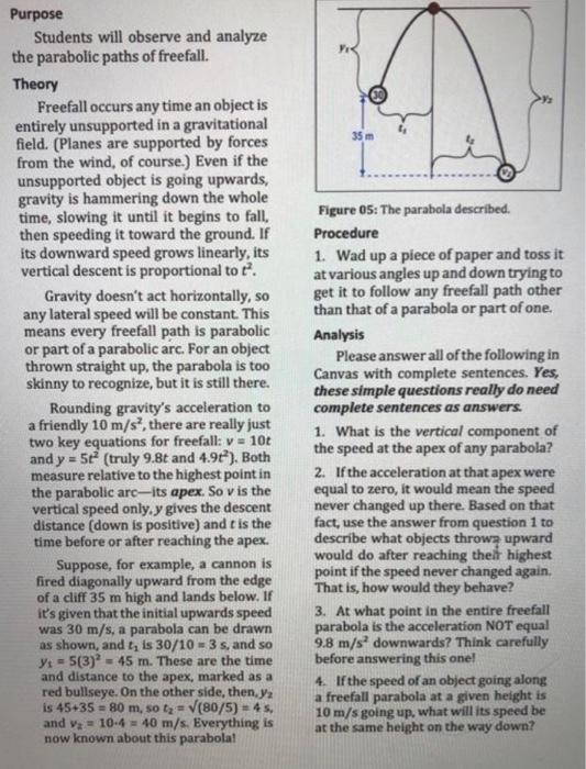 Solved Purpose Students will observe and analyze the | Chegg.com