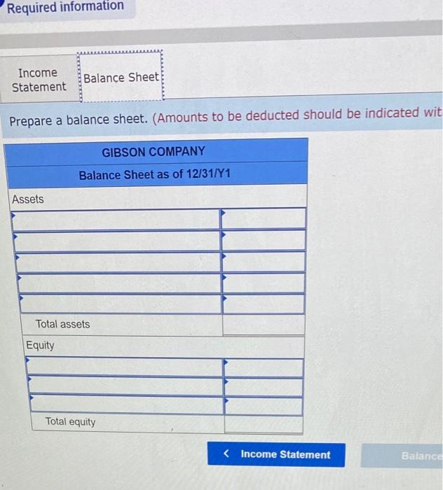 Prepare a GAAP-based income statement and balance | Chegg.com