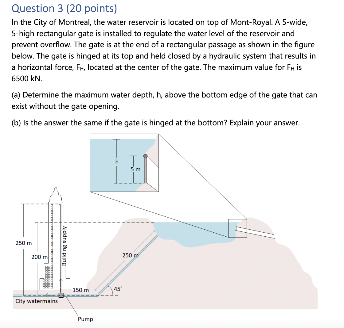 Solved Question 3 (20 ﻿points)In the City of Montreal, the | Chegg.com