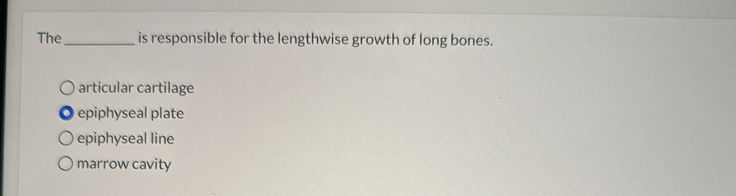 Solved Theis responsible for the lengthwise growth of long | Chegg.com