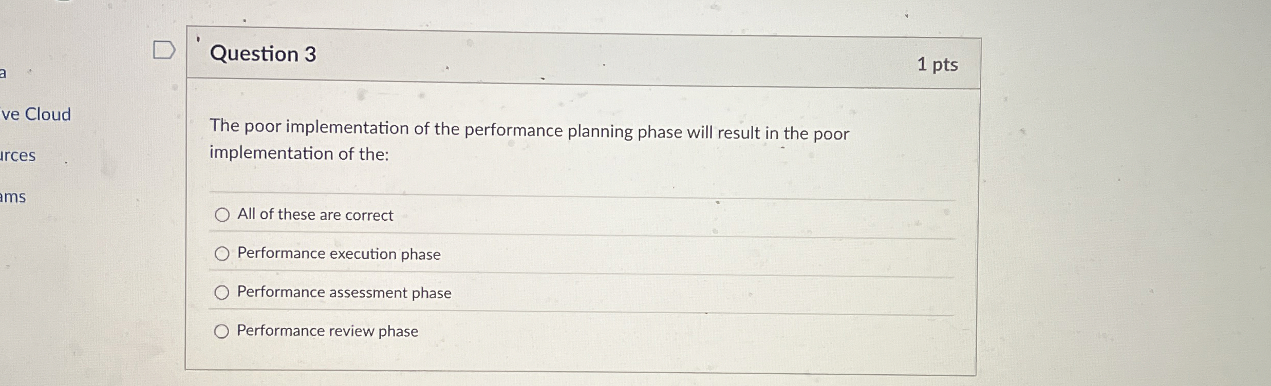 Solved Question 31 ﻿ptsThe poor implementation of the | Chegg.com